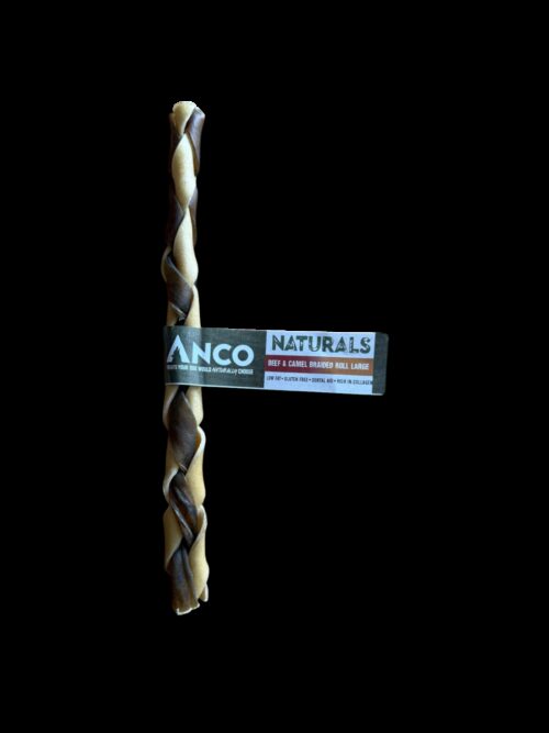 Anco Naturals Beef and Camel Braided Roll Large